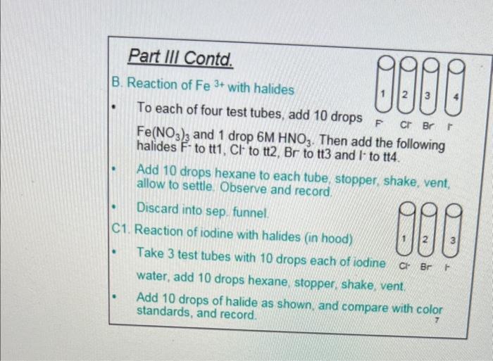 Reaction with acidic Fe3+ (What is the color of the | Chegg.com