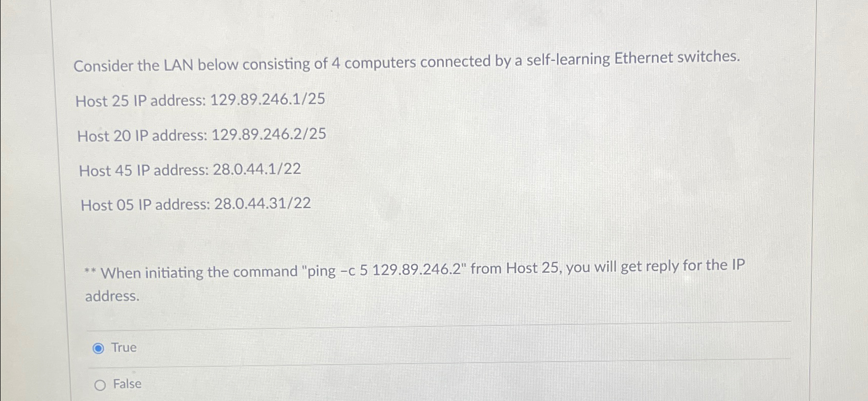Solved Consider The Lan Below Consisting Of 4 ﻿computers