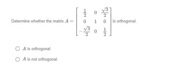 Solved Determine whether the matrix A=[120322010-322012] ﻿is | Chegg.com