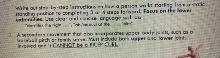 Solved Step-by-step Instructions: WALK (4 points) 1. | Chegg.com