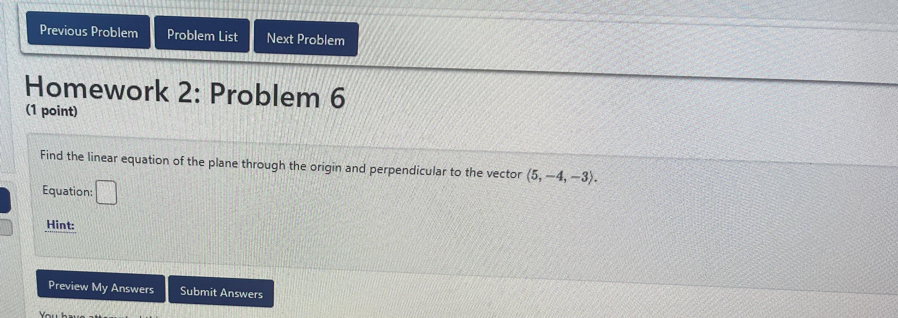Solved Problem List:Next ProblemHomework 2: Problem 6(1 | Chegg.com