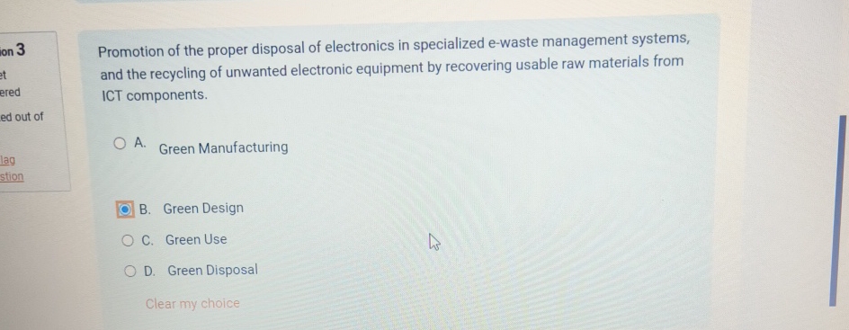 Solved Promotion of the proper disposal of electronics in | Chegg.com