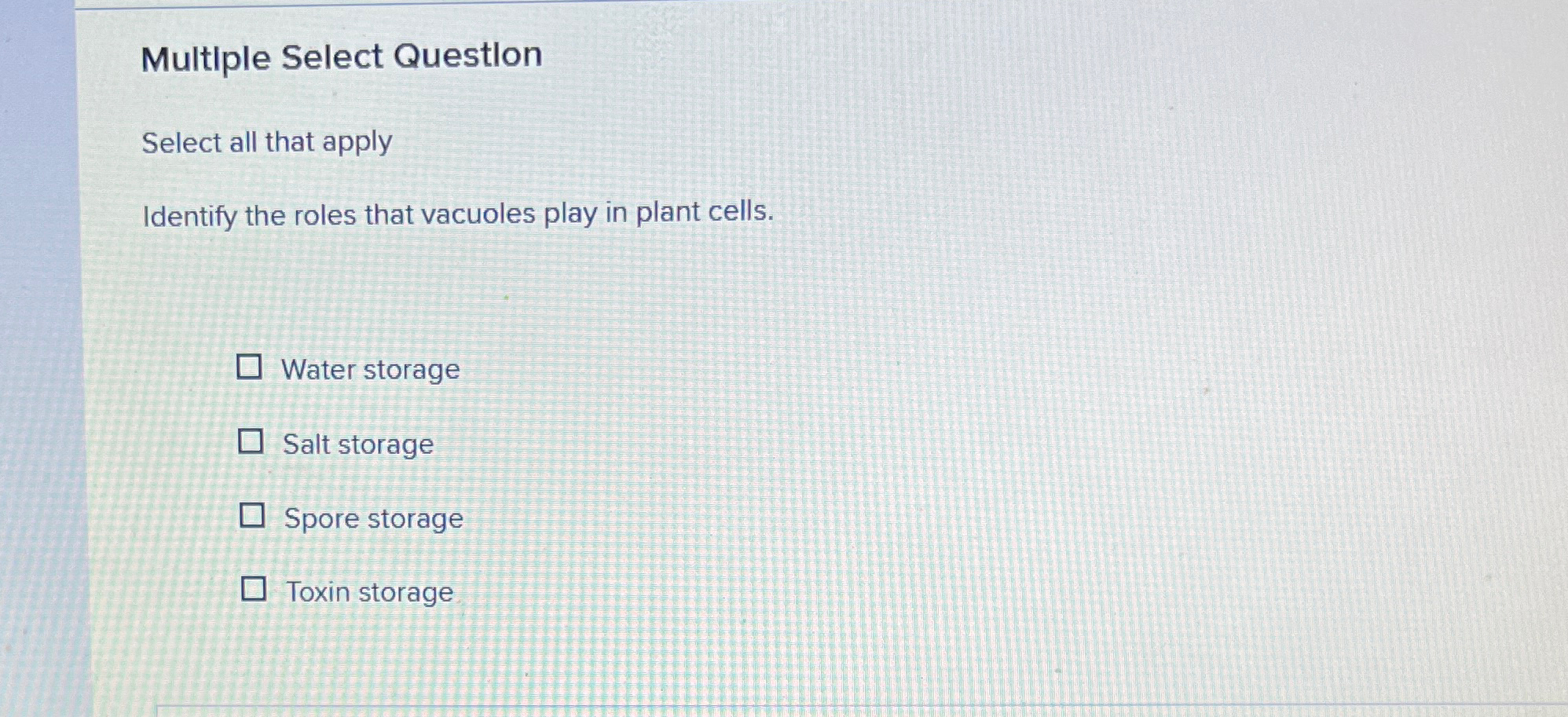 Solved Multiple Select Questlon Select all that apply | Chegg.com