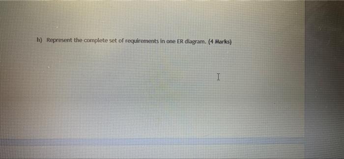 Solved INSTRUCTION 1 Create a crow's Foot ER diagram for | Chegg.com
