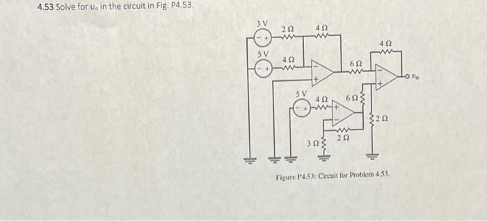 Solved 4.53 Solve for U0 in the circuit in Fig. P4.53. | Chegg.com