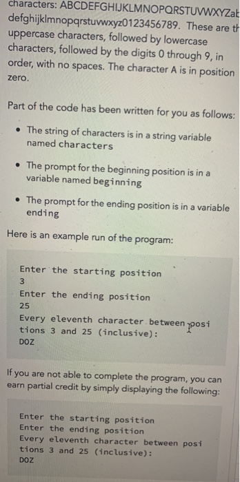 Solved 2. String Slicing - Every Eleventh Write a program | Chegg.com
