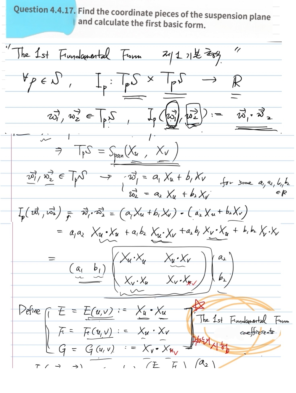 Solved Question 4.4.17. ﻿Find the coordinate pieces of the | Chegg.com
