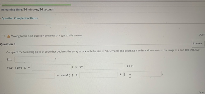 Solved Question 1 Which Of The Following Array Declarations