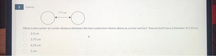 Solved What is the center-to-center distance between the two | Chegg.com