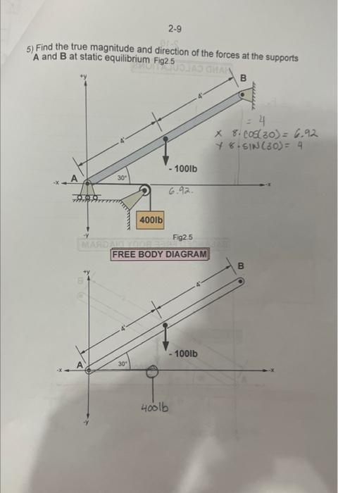 Solved 5) Find the true magnitude and direction of the | Chegg.com