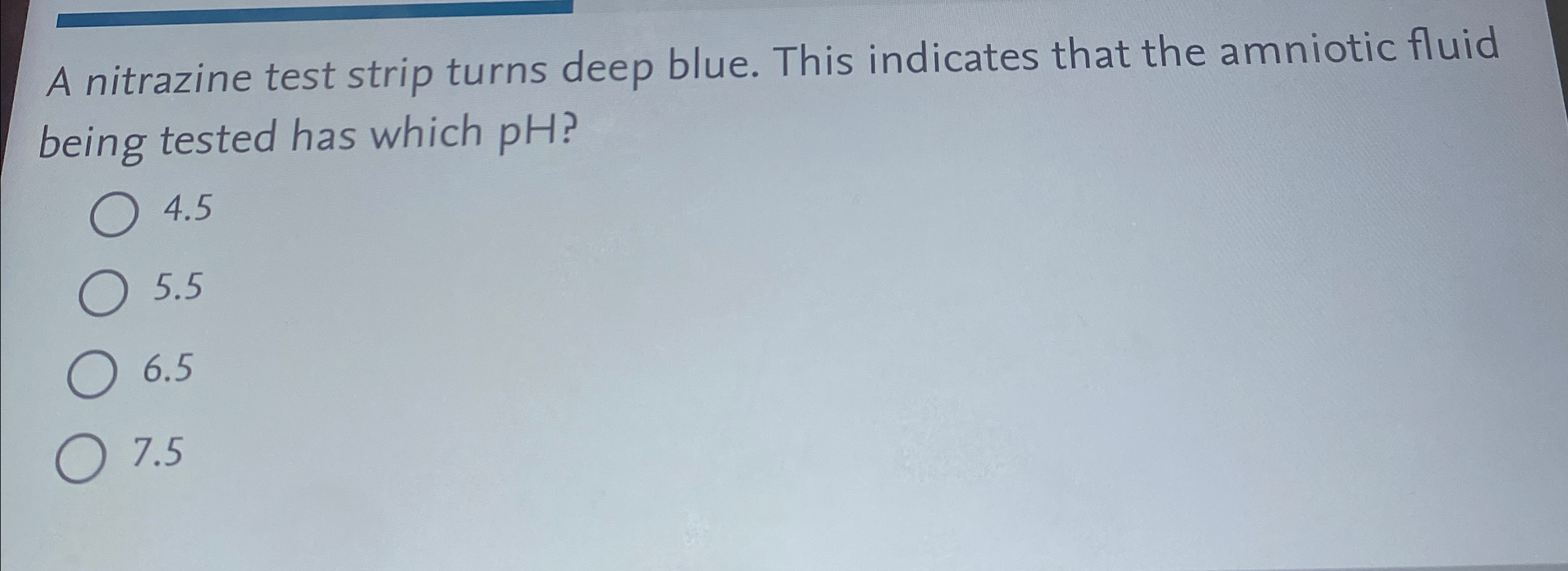 Solved A nitrazine test strip turns deep blue. This | Chegg.com