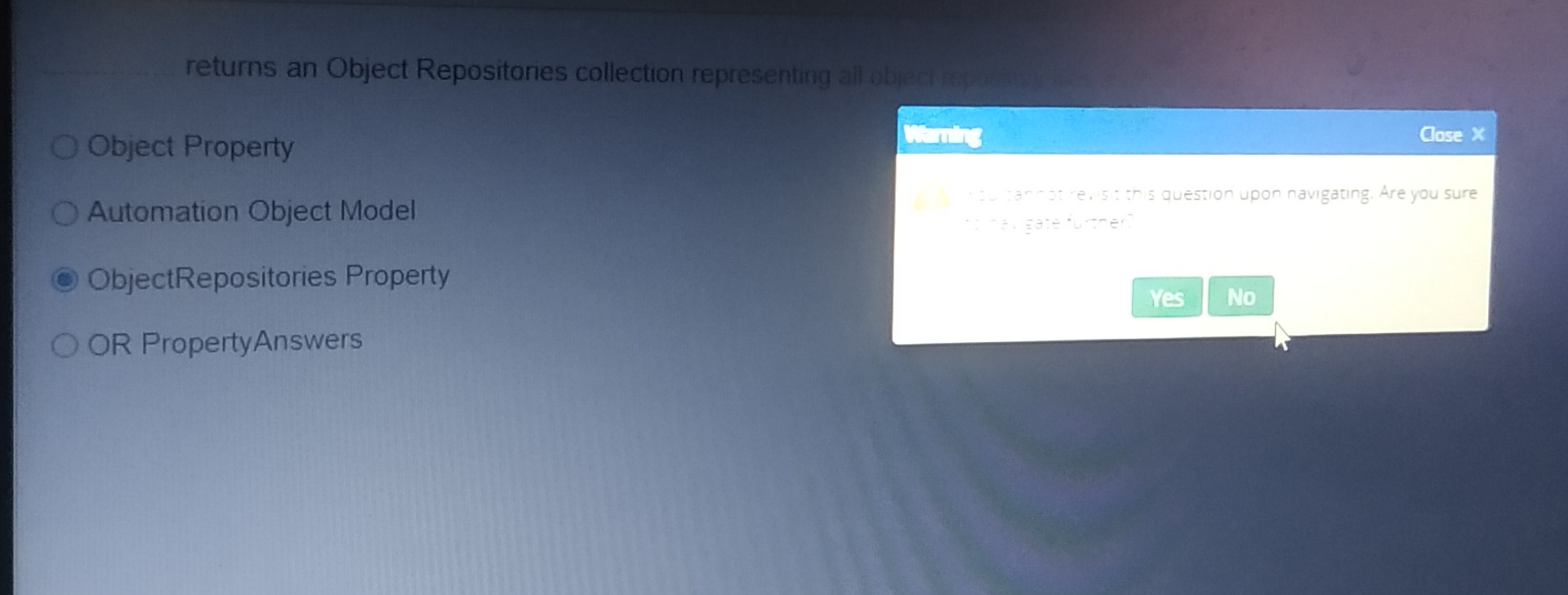 Solved In HP QUICK TEST PROFESSIONAL ____ ﻿returns an Object | Chegg.com