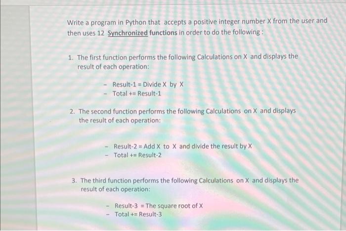 Solved Write a program in Python that accepts a positive | Chegg.com