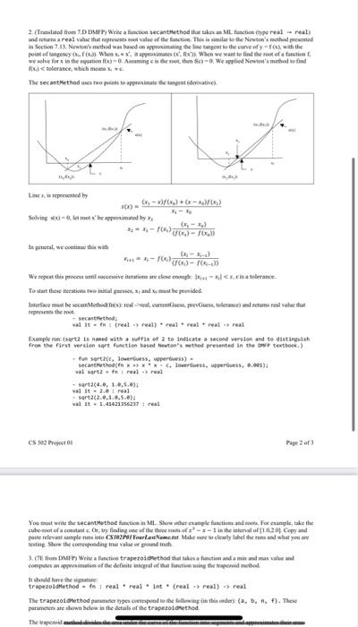 Solved CS 302 Programming Project 1 Numerikal Evaluation of | Chegg.com