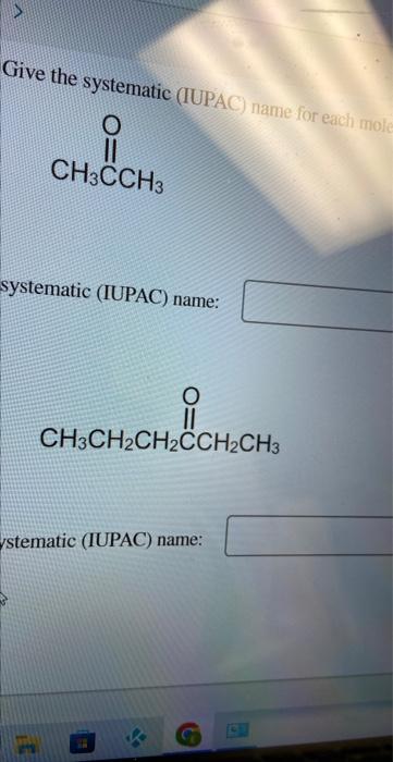 Solved Give the systematic (IUPAC) name for each mo) | Chegg.com