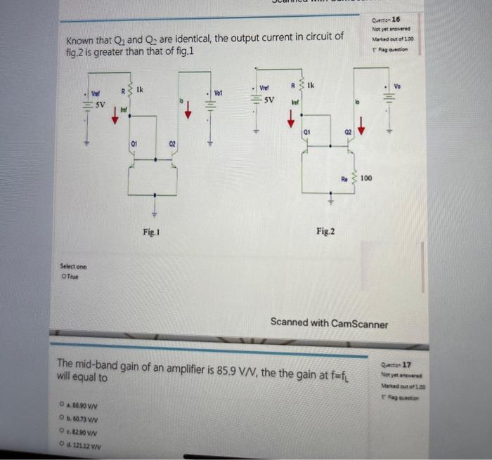 Solved In the following circuit, if M1 and M2 are identical, | Chegg.com