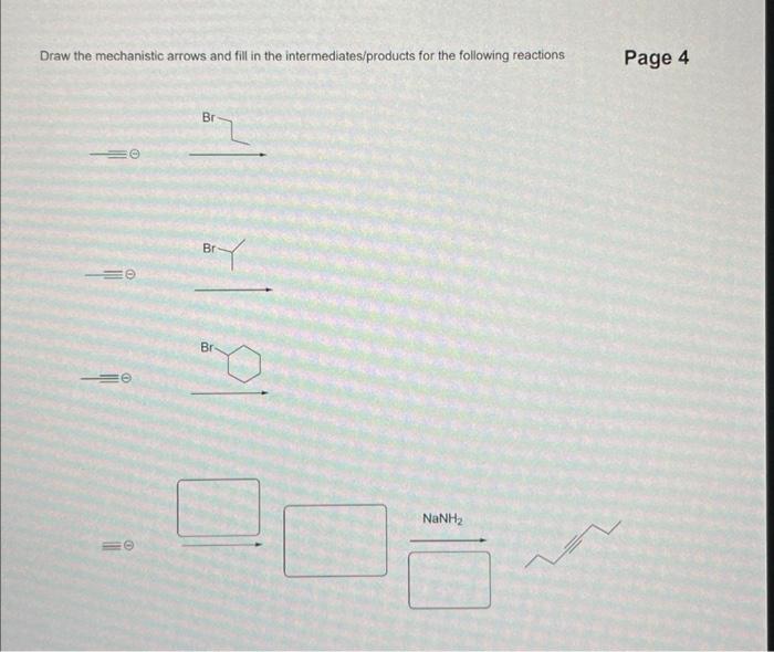 Solved Draw the mechanistic arrows and fill in the | Chegg.com