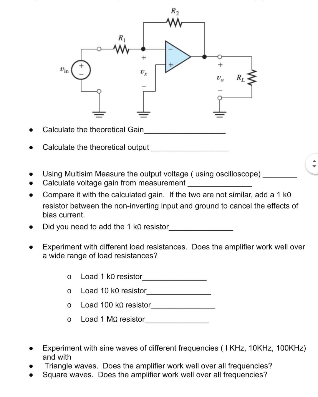 Solved Operational Amplifiers: ElecCircuit.com LM741 Offset | Chegg.com