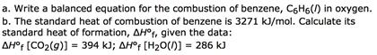 Solved Write a balanced equation for the combustion of | Chegg.com