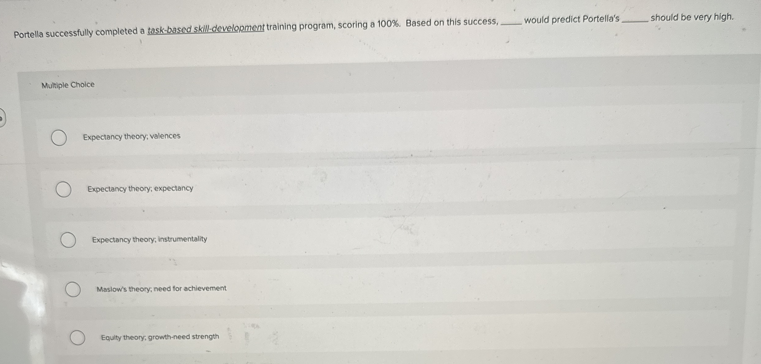 Solved Portella successfully completed a task-based | Chegg.com