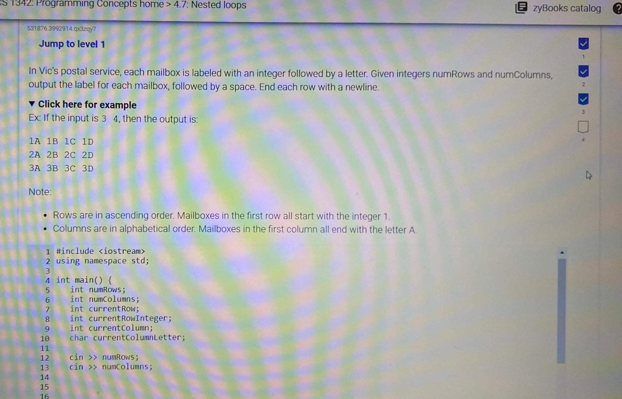 Solved In Vic's postal service, each mailbox is labeled with | Chegg.com