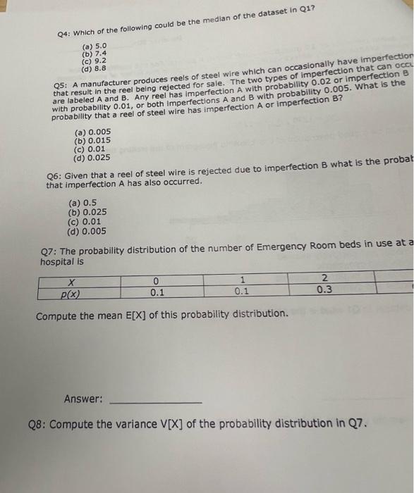 Solved tables are provided. Q1: A dataset of n=150 walting | Chegg.com