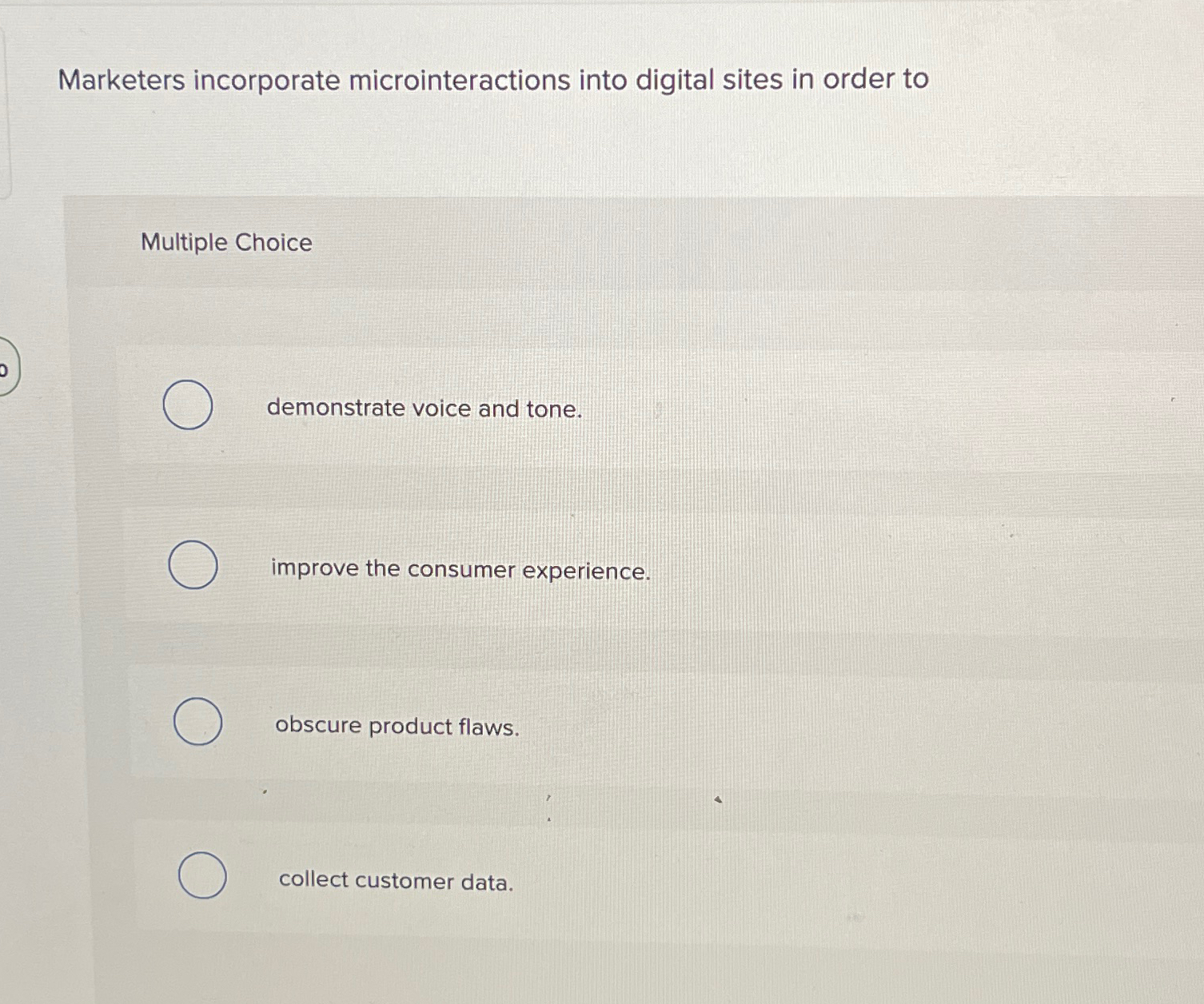 Solved Marketers incorporate microinteractions into digital | Chegg.com