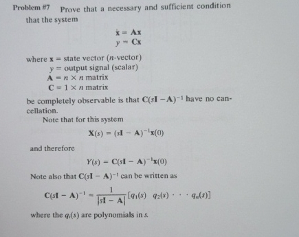 Solved Problem #7 ﻿Prove that a necessary and sufficient | Chegg.com