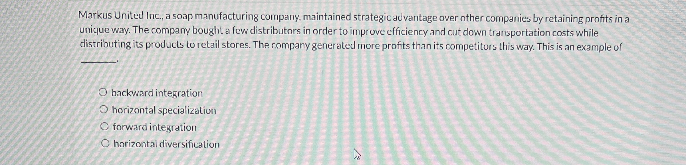 Solved Markus United Inc., a soap manufacturing company, | Chegg.com