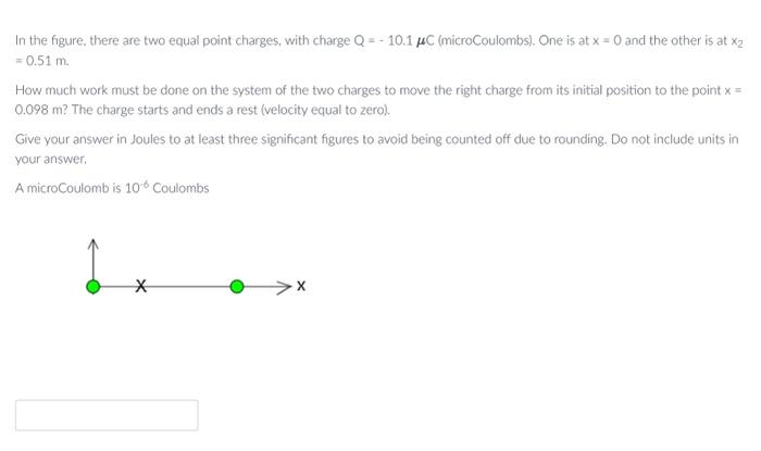 Solved In the figure, there are two equal point charges, | Chegg.com