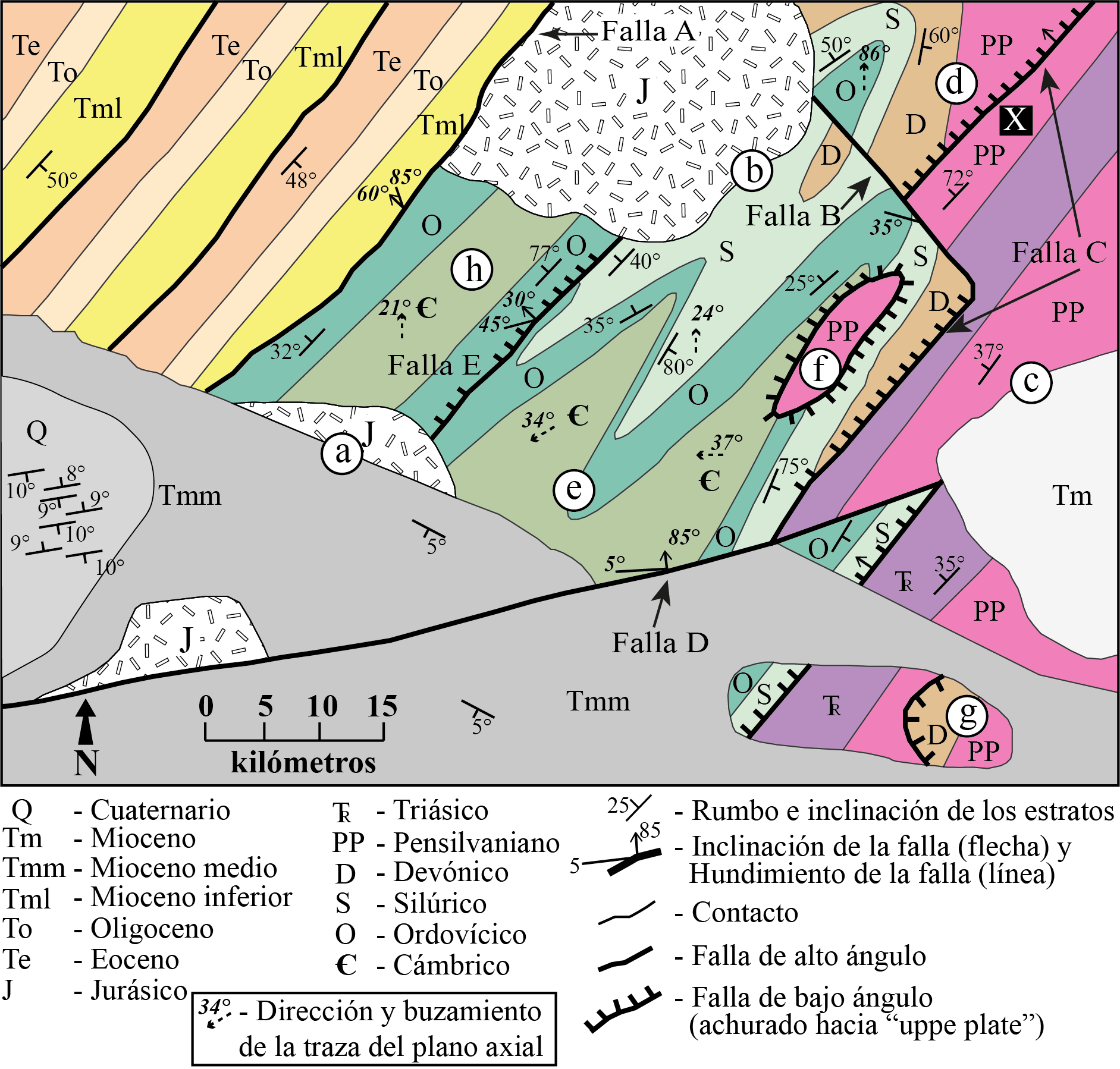 Considerando que es geologia estructural.1.Para cada | Chegg.com