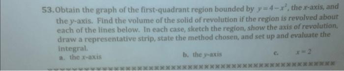 Solved 53.Obtain the graph of the first-quadrant region | Chegg.com