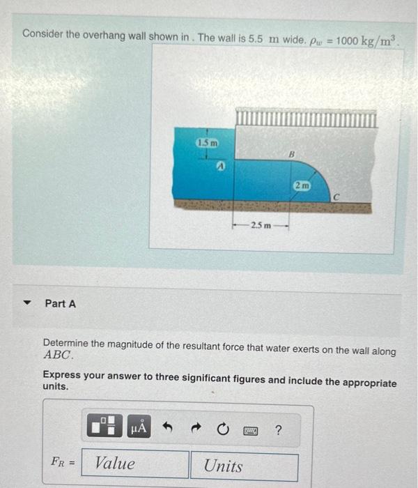 Solved Consider the overhang wall shown in. The wall is 5.5 | Chegg.com