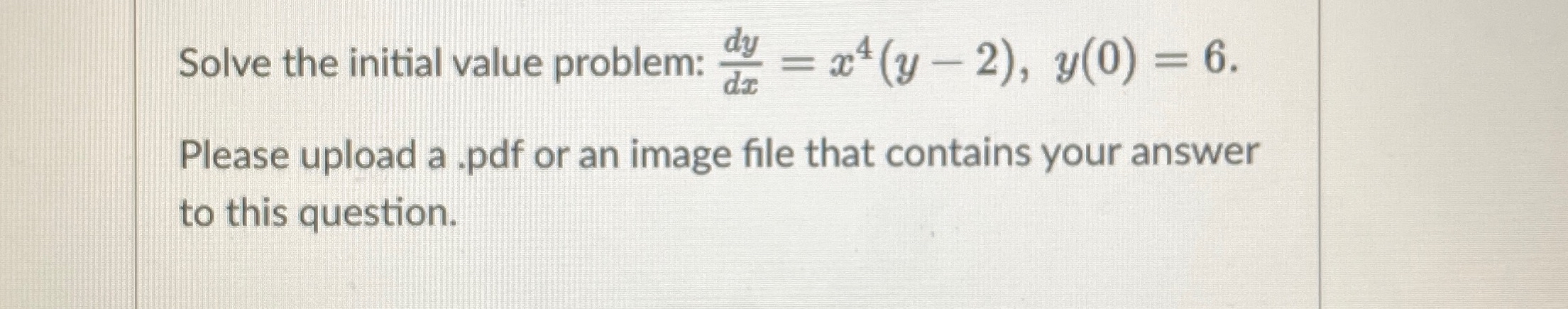 Solved Solve the initial value problem: | Chegg.com