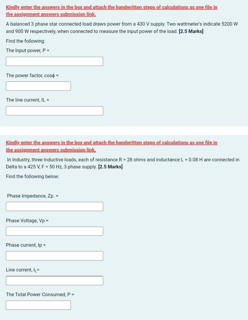 Solved Kindly enter the answers in the box and attach the | Chegg.com
