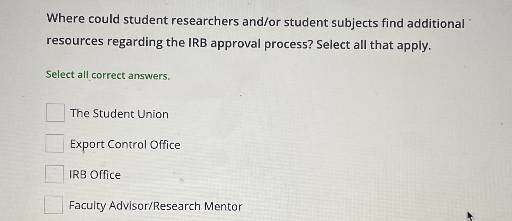 Solved Where could student researchers and/or student | Chegg.com