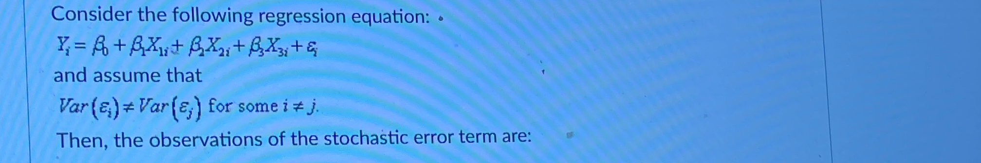 Solved Consider the following regression | Chegg.com