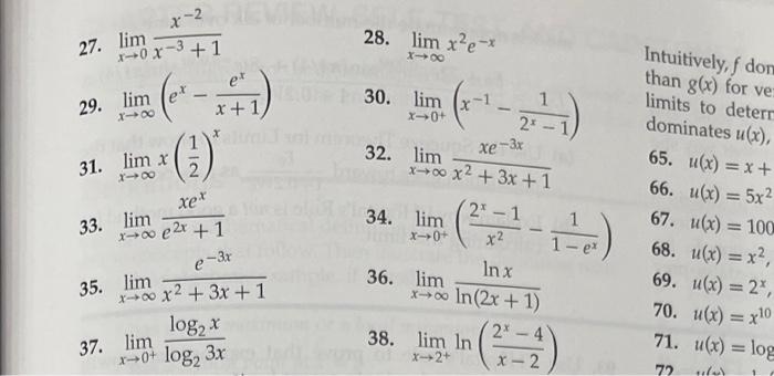 Solved Calculate each of the limits in Exercises 21-48. Some | Chegg.com