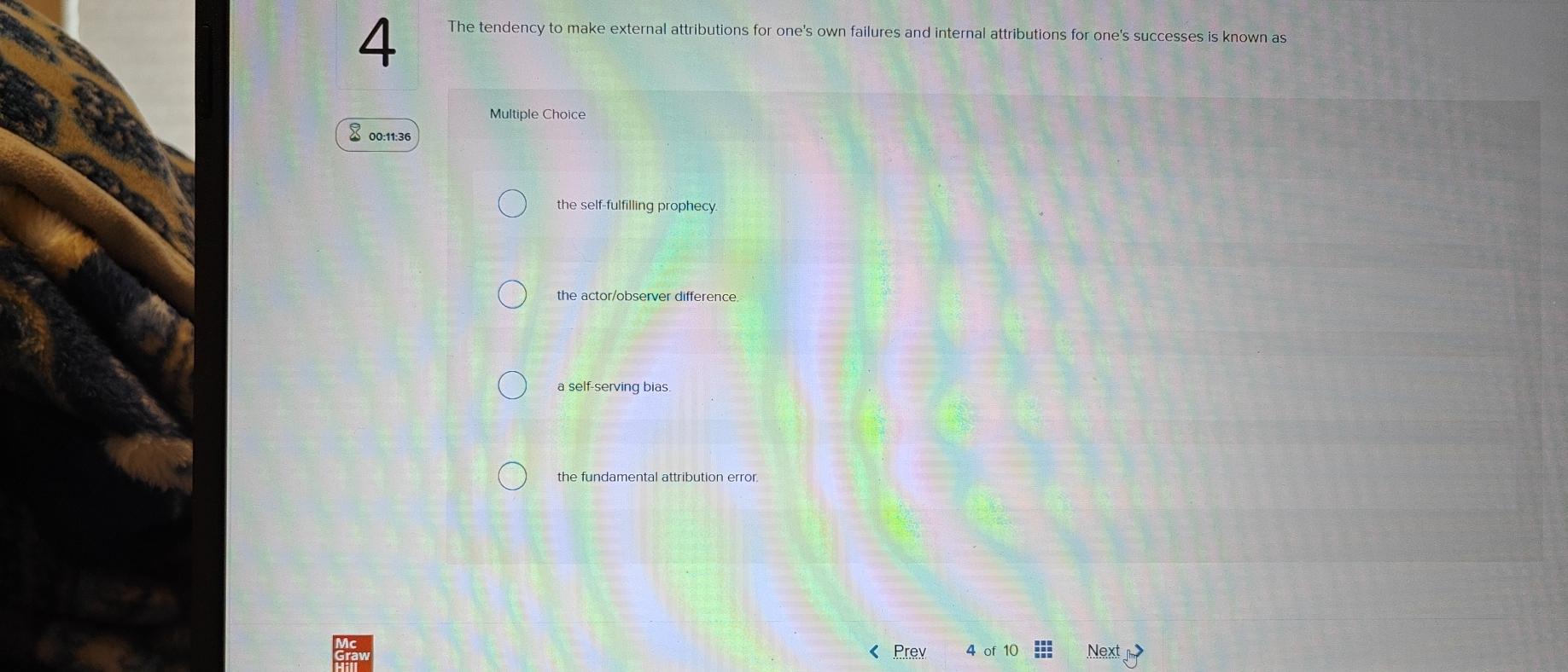 Solved 4 ﻿The tendency to make external attributions for | Chegg.com