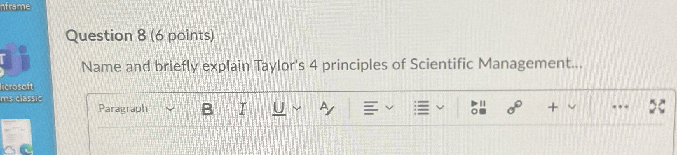 Solved Question 8 ( 6 ﻿points)Name and briefly explain | Chegg.com