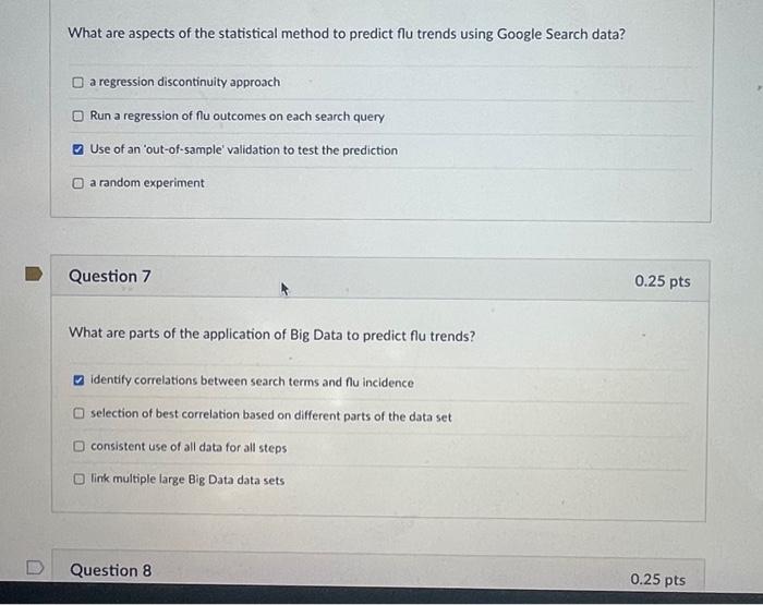 Solved What are aspects of the statistical method to predict | Chegg.com