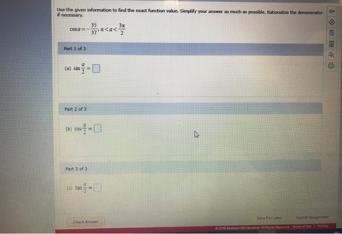 Solved Use the given information to find the exact function | Chegg.com