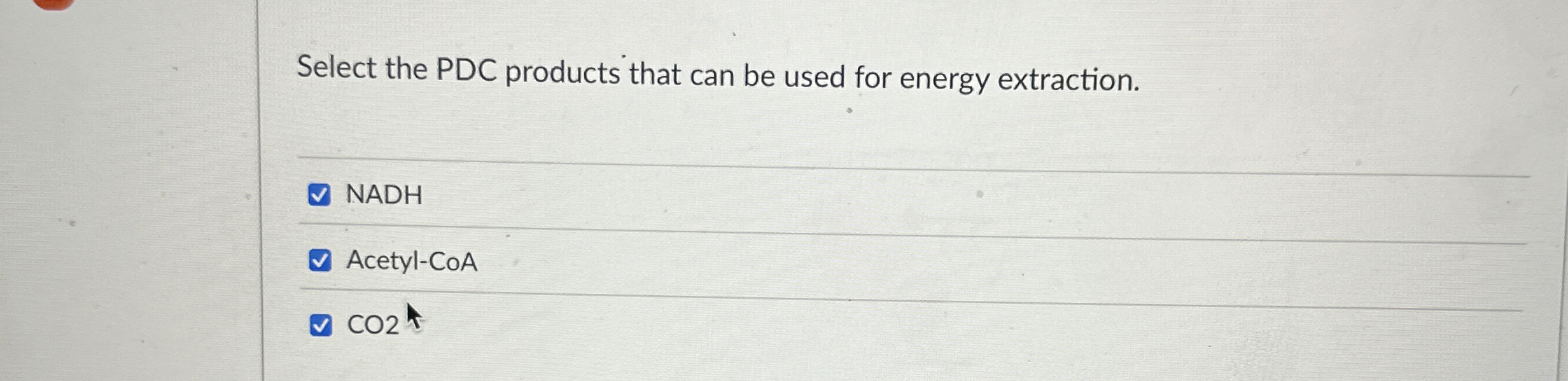 Solved Select the PDC products that can be used for energy | Chegg.com