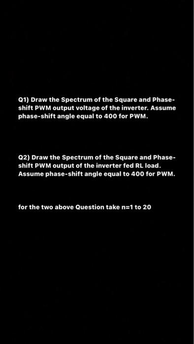 Solved Q1) Draw the Spectrum of the Square and Phase- shift | Chegg.com