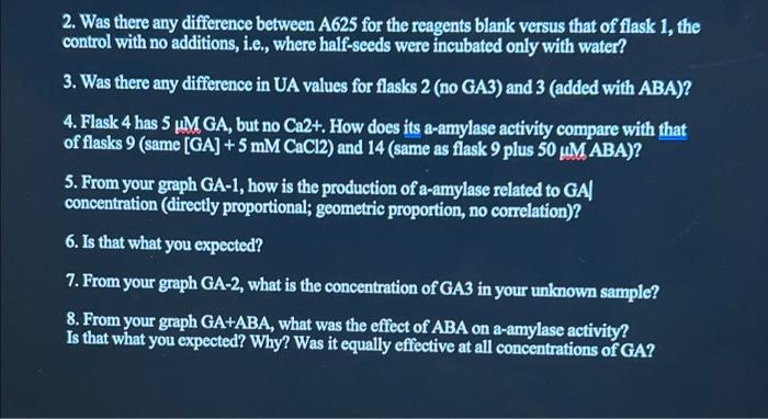 2. Was there any difference between A625 for the | Chegg.com