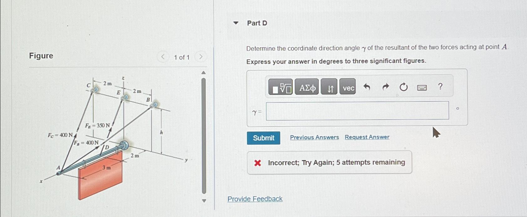 Part DFigure1 ﻿of 1Previous AnswersRequest | Chegg.com