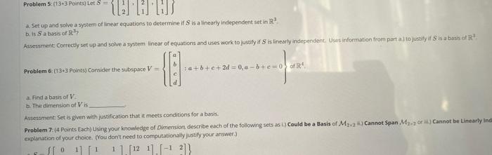 Solved Problem 5:13+3 Points) Let S a Set up and solve a | Chegg.com