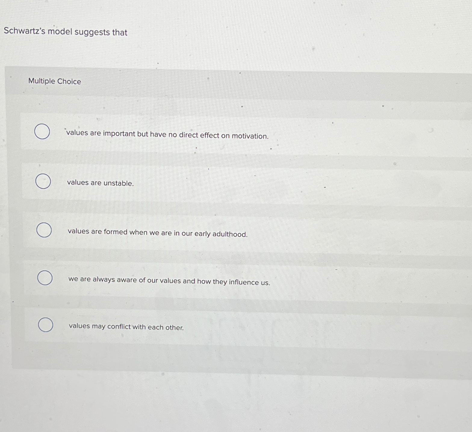 Solved Schwartz's model suggests thatMultiple Choicevalues | Chegg.com Solved Schwartz's model suggests thatMultiple Choicevalues | Chegg.com