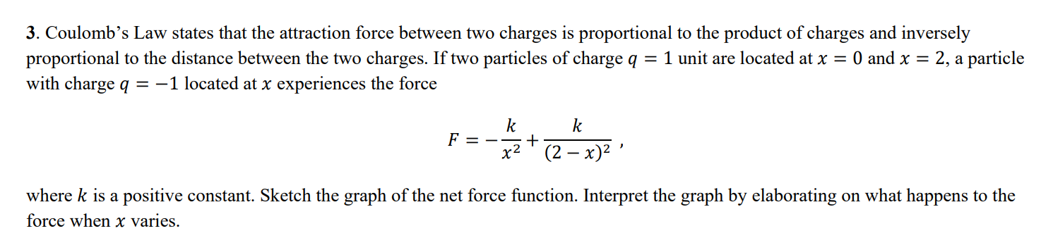 Solved Coulomb's Law states that the attraction force | Chegg.com