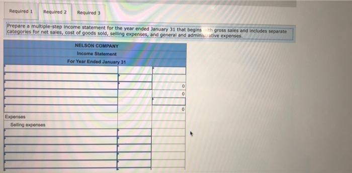 Solved Required 1 Required 2 Required 3 Prepare a | Chegg.com